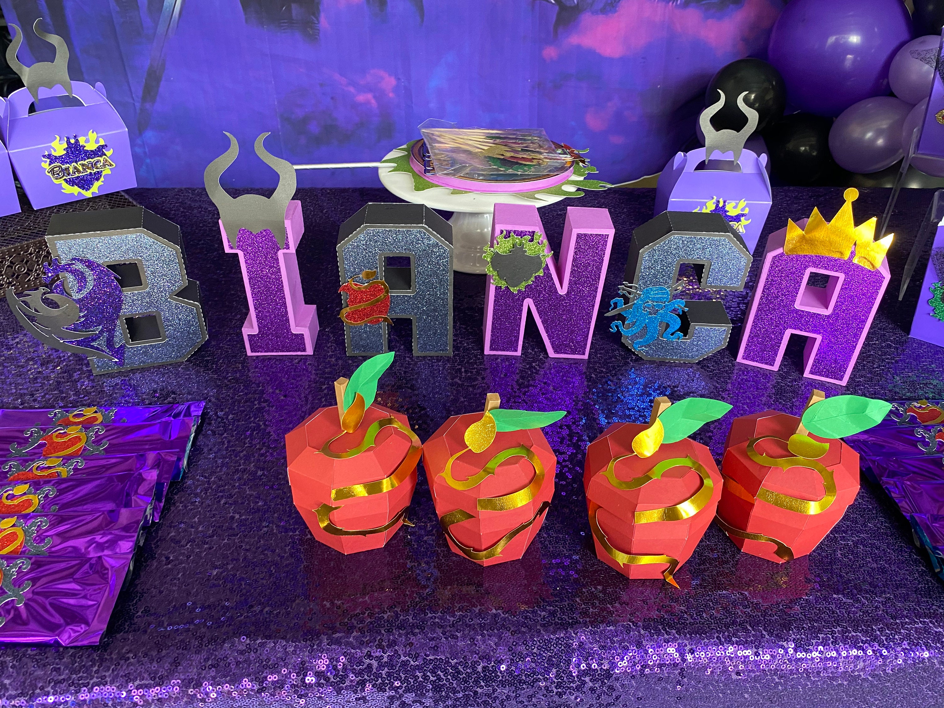 Descendants 3D Letters Custom 3D Letters Descendants Party | Etsy Canada