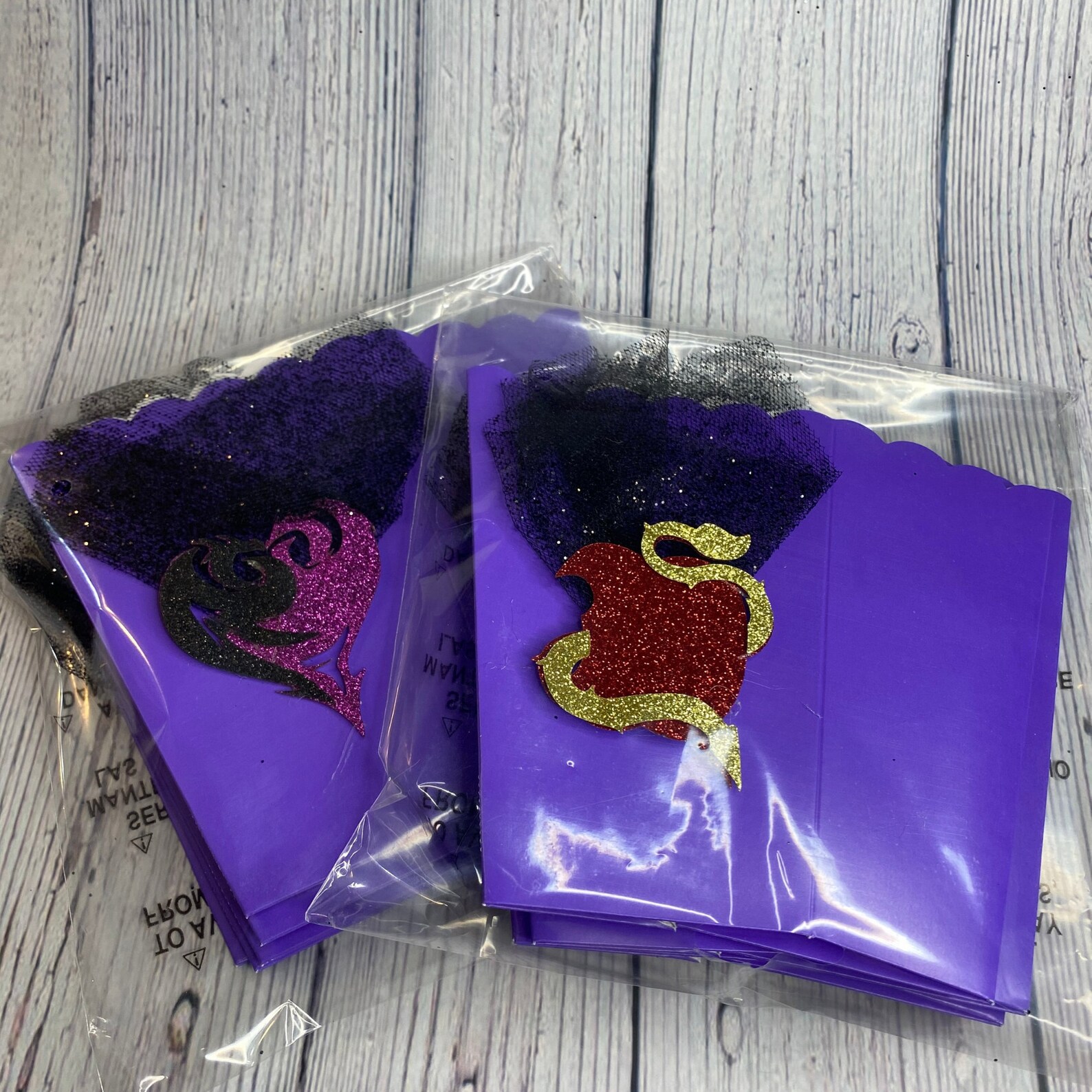 Descendants Popcorn Boxes Custom Popcorn Box Descendants - Etsy Canada