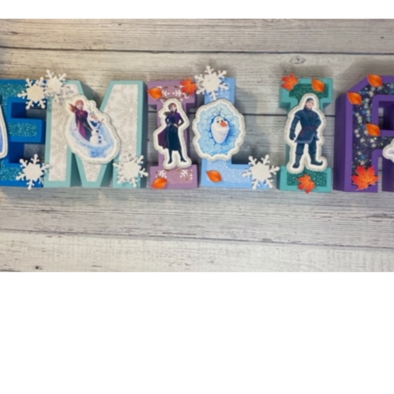 Frozen 3d Letters Frozen party supplies Frozen birthday | Etsy