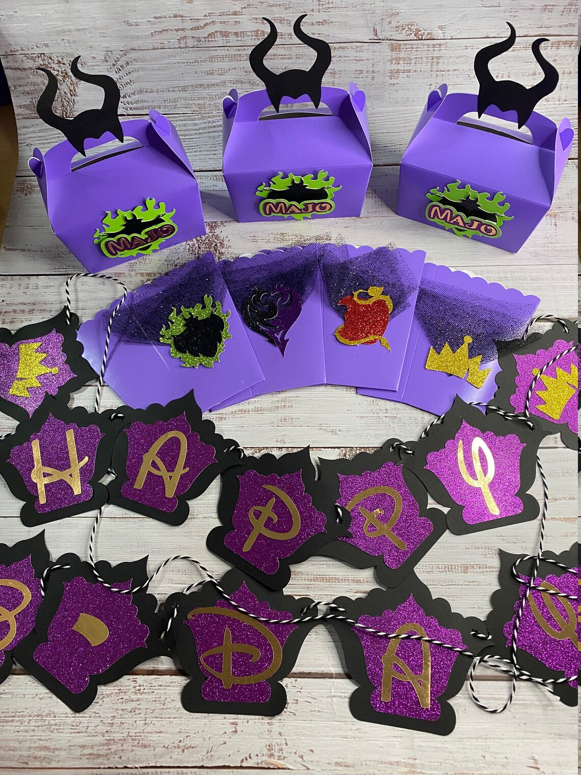 Descendants Goody Box Descendants Favor Bags Custom - Etsy