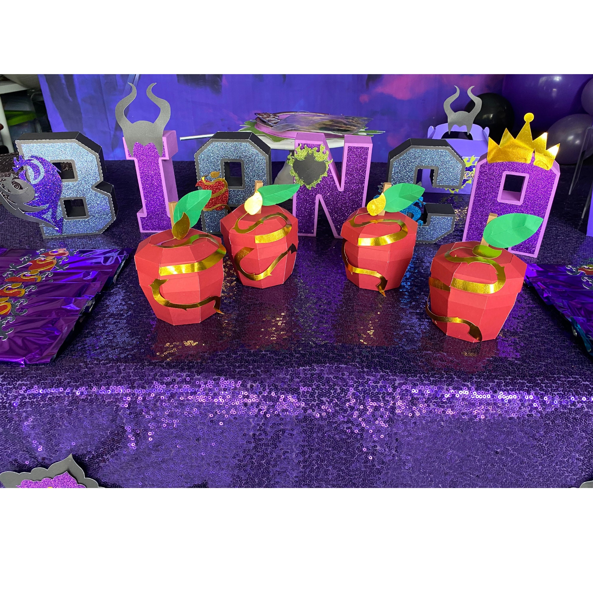 School Apple Box Descendants Apple Box Apple Goody Box - Etsy