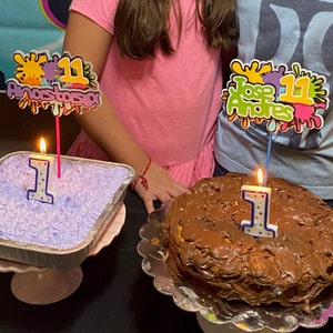 Slime Party Birthday Banner, Paint Party Banner, Painting Birthday ...