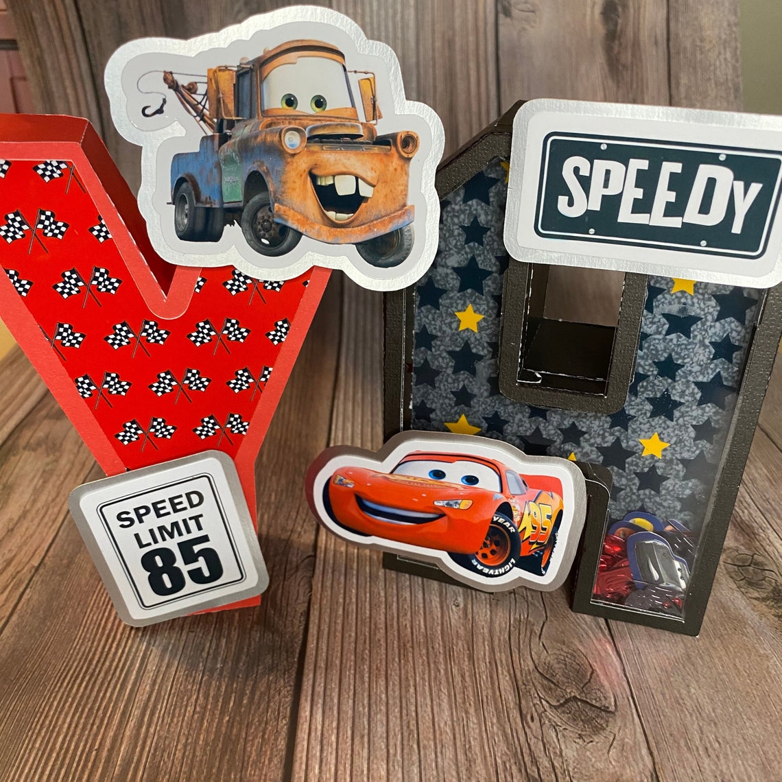 Blaze 3D Letters Custom 3D Letters Cars 3D Letters Kids | Etsy