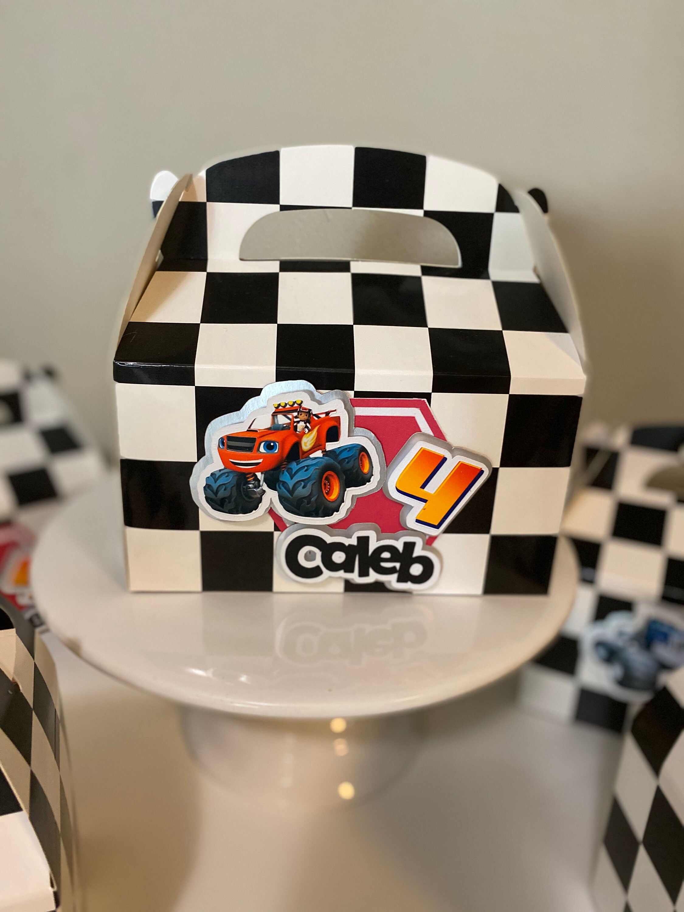 Blaze Monster Machines Favor Boxes, Race Car Birthday Party Decor - Etsy
