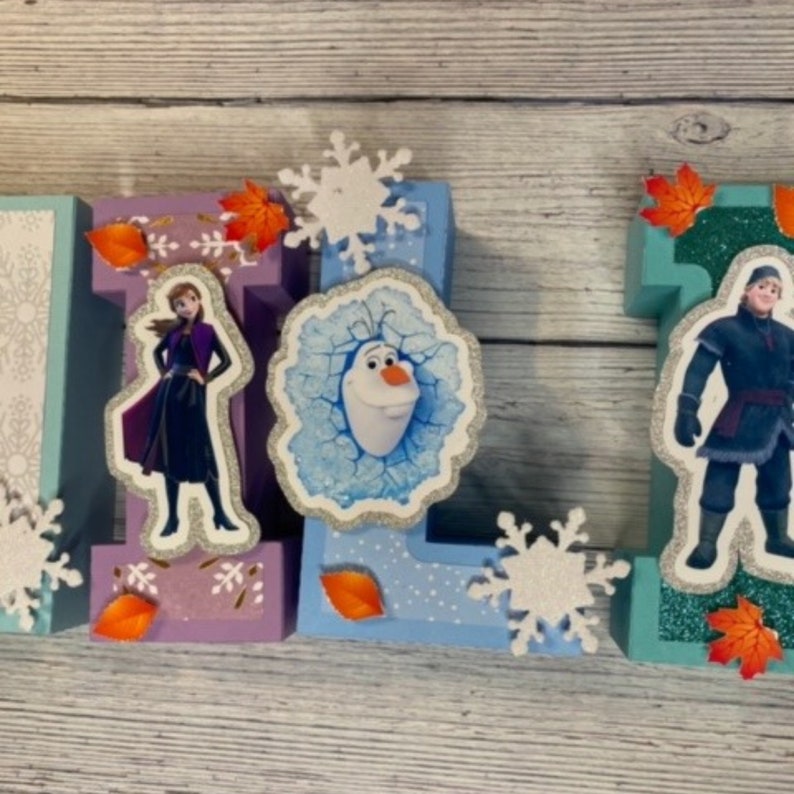 Frozen 3d Letters Frozen party supplies Frozen birthday | Etsy