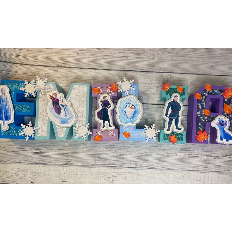 Frozen 3d Letters Frozen party supplies Frozen birthday | Etsy