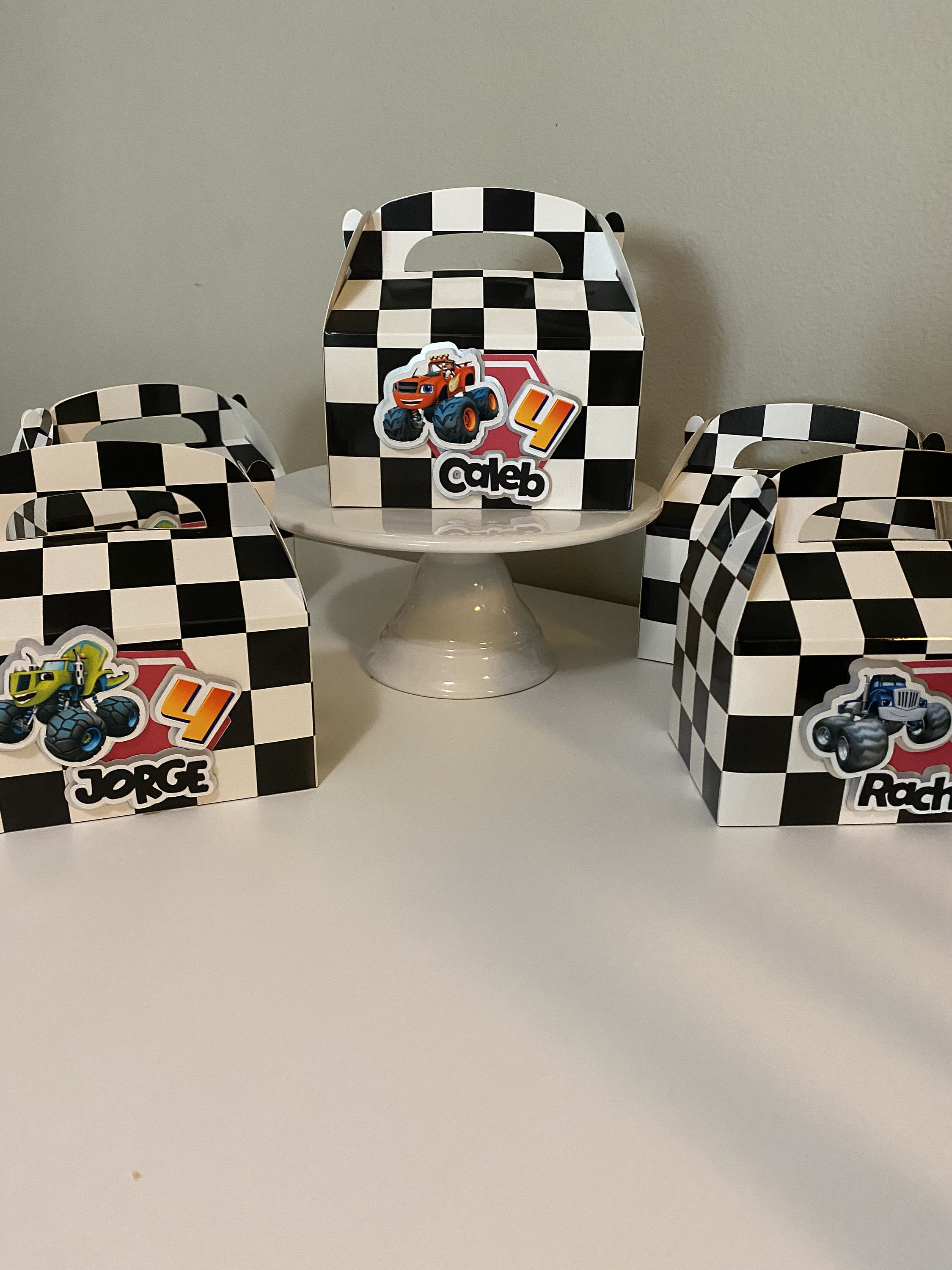 Blaze Monster Machines Favor Boxes, Race Car Birthday Party Decor - Etsy