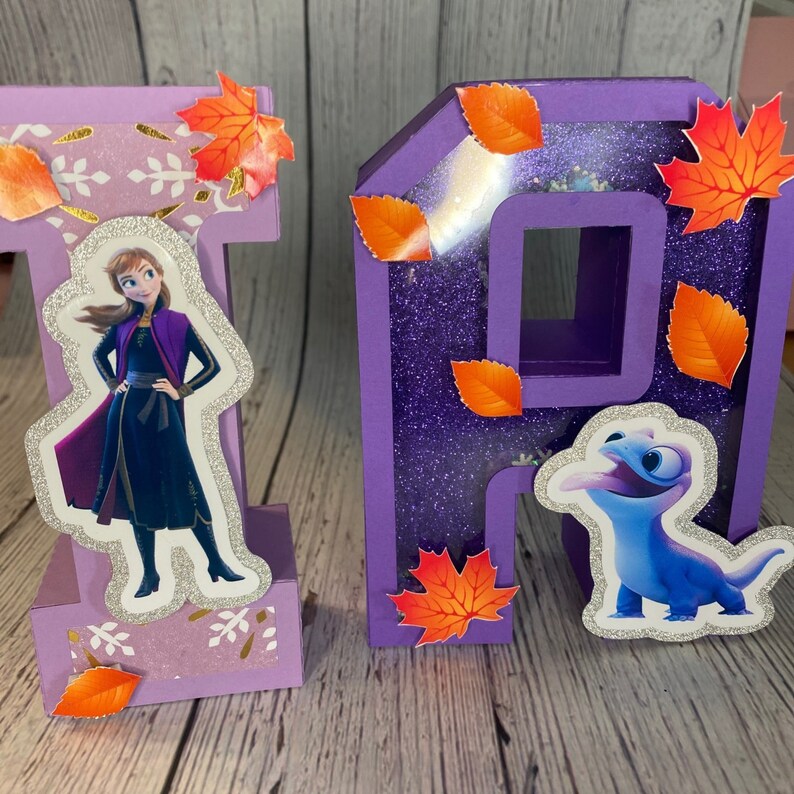 Frozen 3d Letters Frozen Party Supplies Frozen Birthday - Etsy