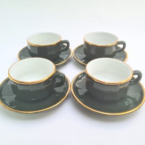 Vintage Apilco Coffee Cups. Set of 4 - Etsy