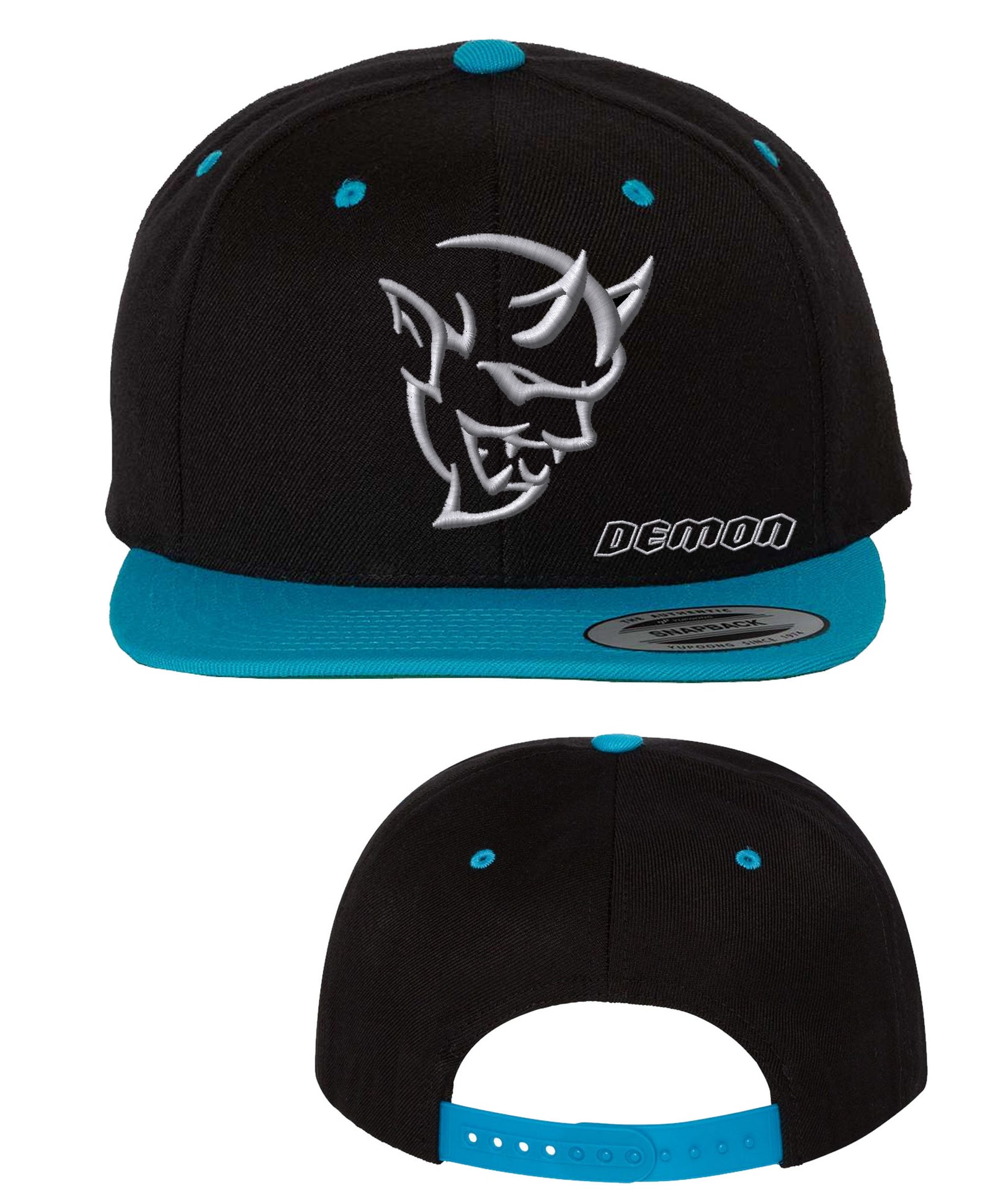 Demon Flat Bill Snapback Cap Demon Hat One Size Fits All | Etsy