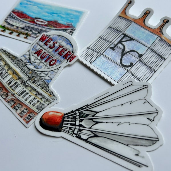 Kc Chiefs Stickers - Etsy