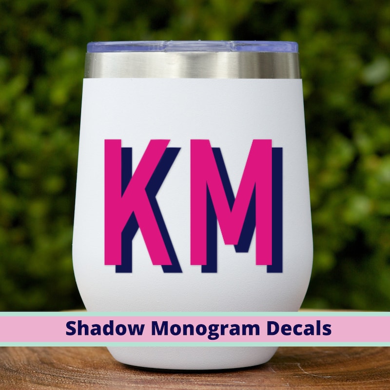 Monogram Sticker - Etsy