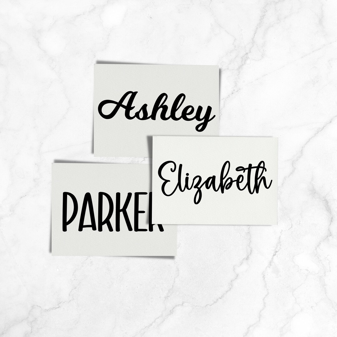 Custom Name Vinyl Decal: Waterproof Tumbler, Car, and Label Stickers - Etsy