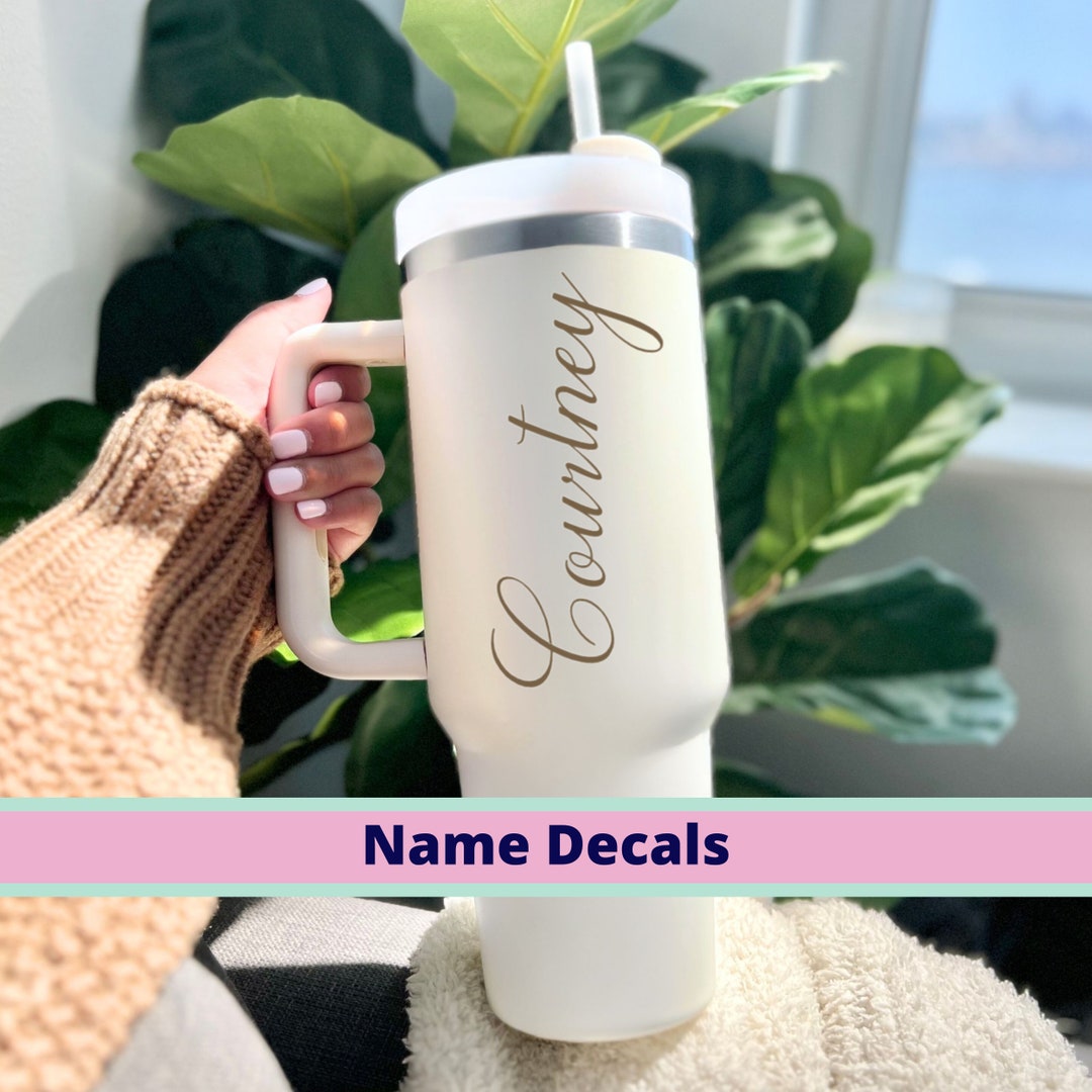 Custom Name Decal Sticker for Tumblers, Gifts, Labels, Graduation - Etsy