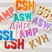 Custom Two Letter Vinyl Monogram Decal, Personalized Initial Stickers ...