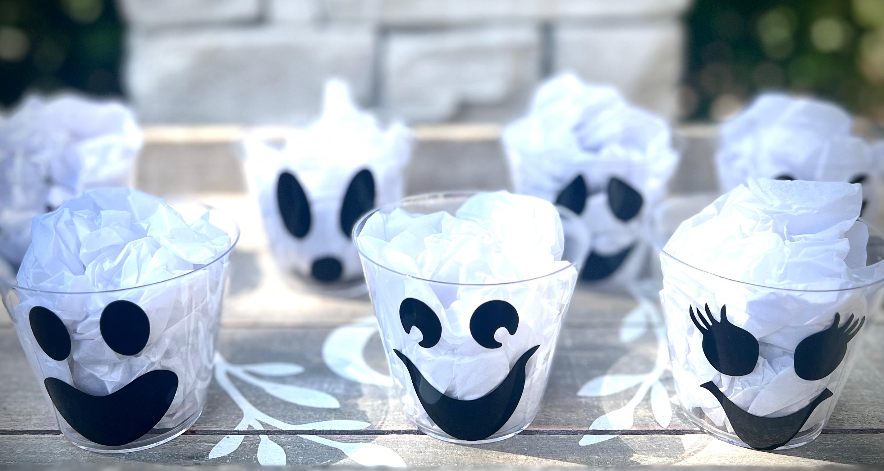 Set of 12 Ghost Face Vinyl Decal Stickers for Halloween Decorations - Etsy
