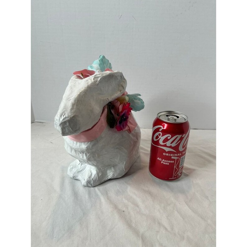 Vintage Paper Mache White Rabbit Bunny Easter Decor Display - Etsy