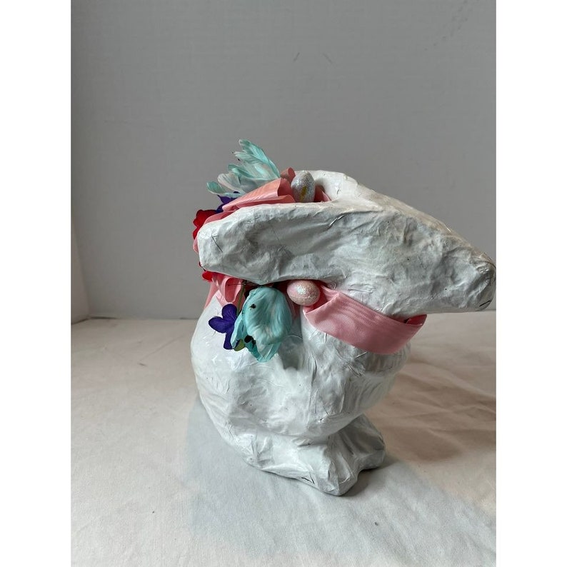 Vintage Paper Mache White Rabbit Bunny Easter Decor Display - Etsy