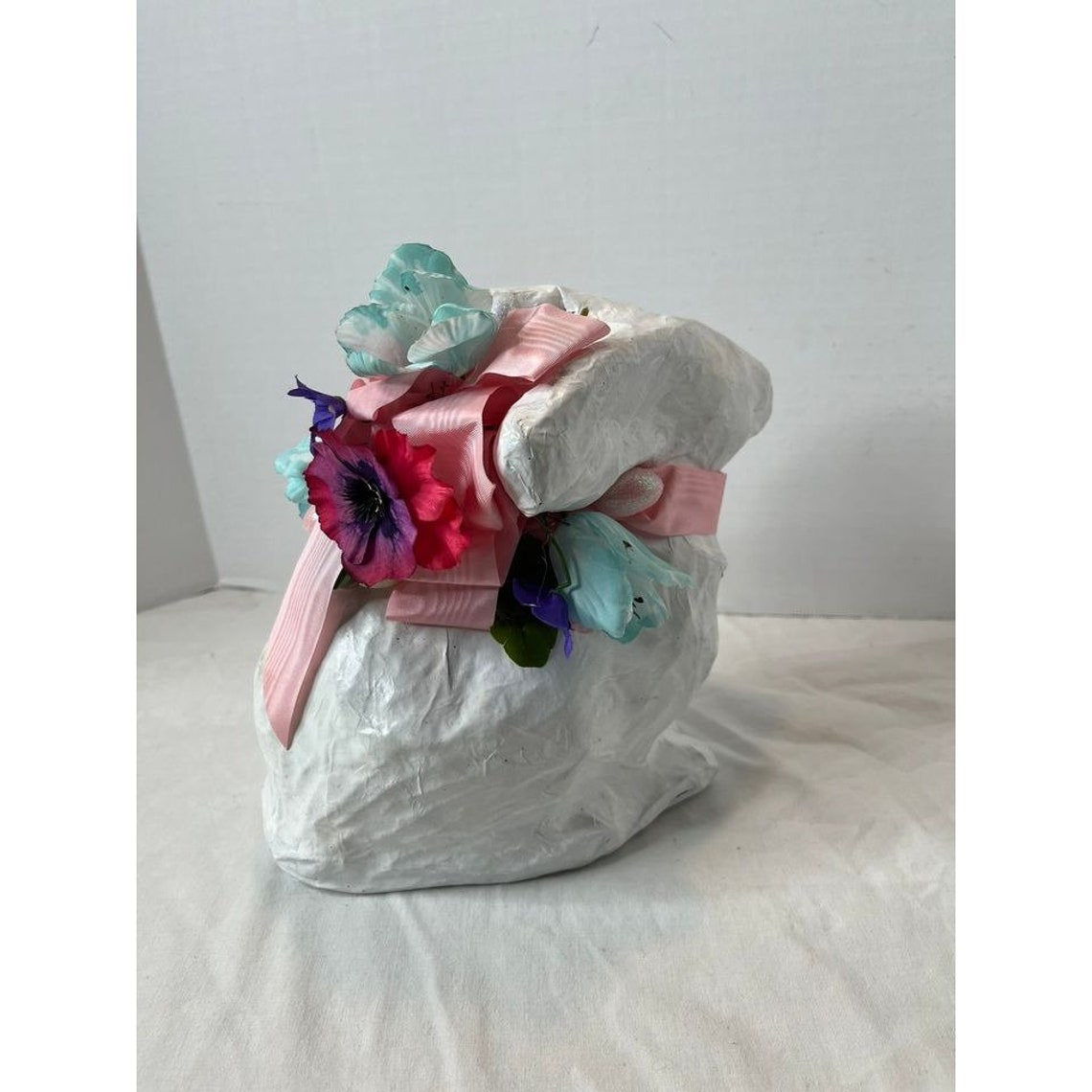 Vintage Paper Mache White Rabbit Bunny Easter Decor Display - Etsy