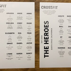 Crossfit Fitness Posters Gym Workouts A3 Black & White - Etsy