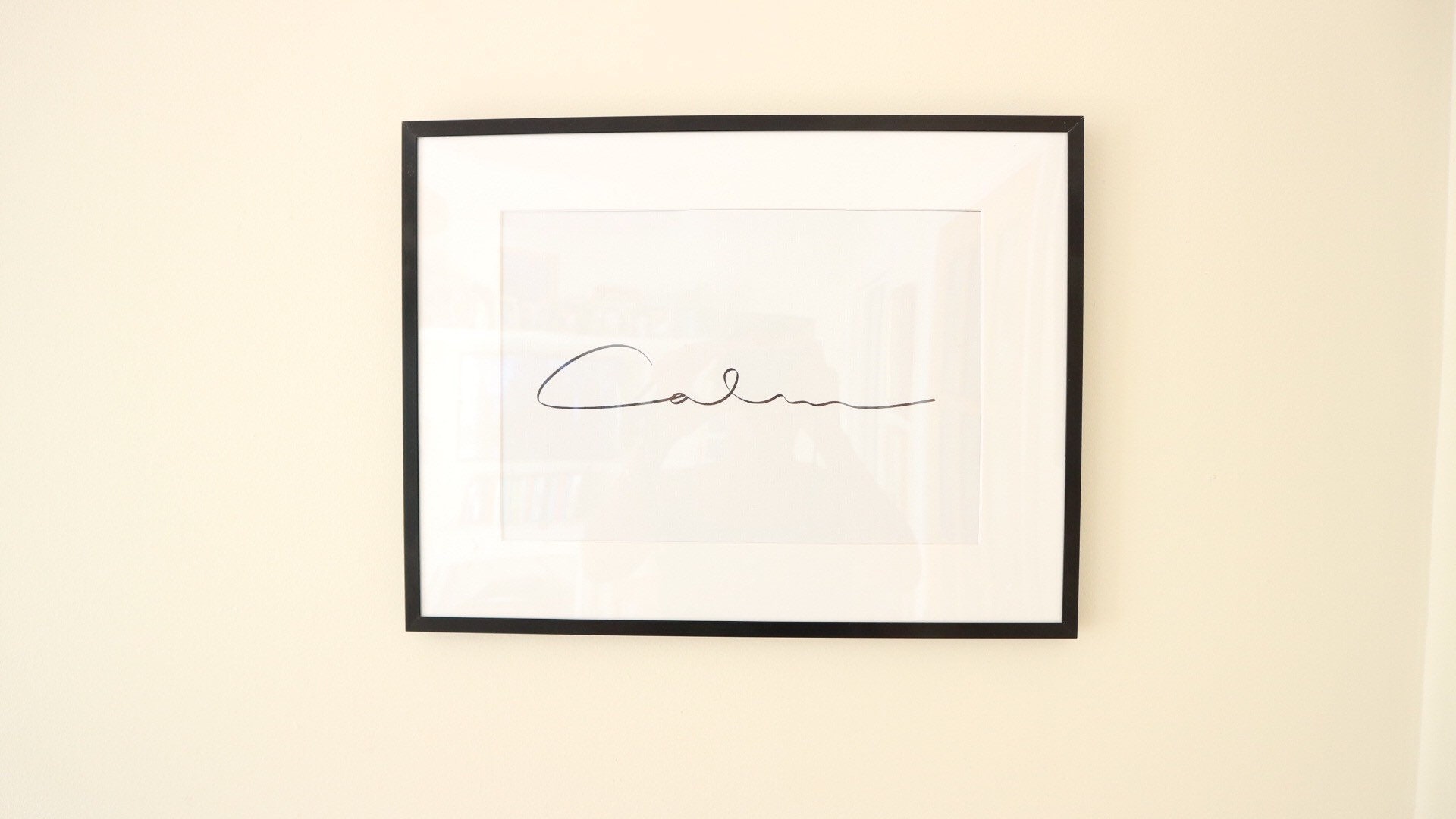 Black Metal Picture Frame Canvas Calm - Etsy UK