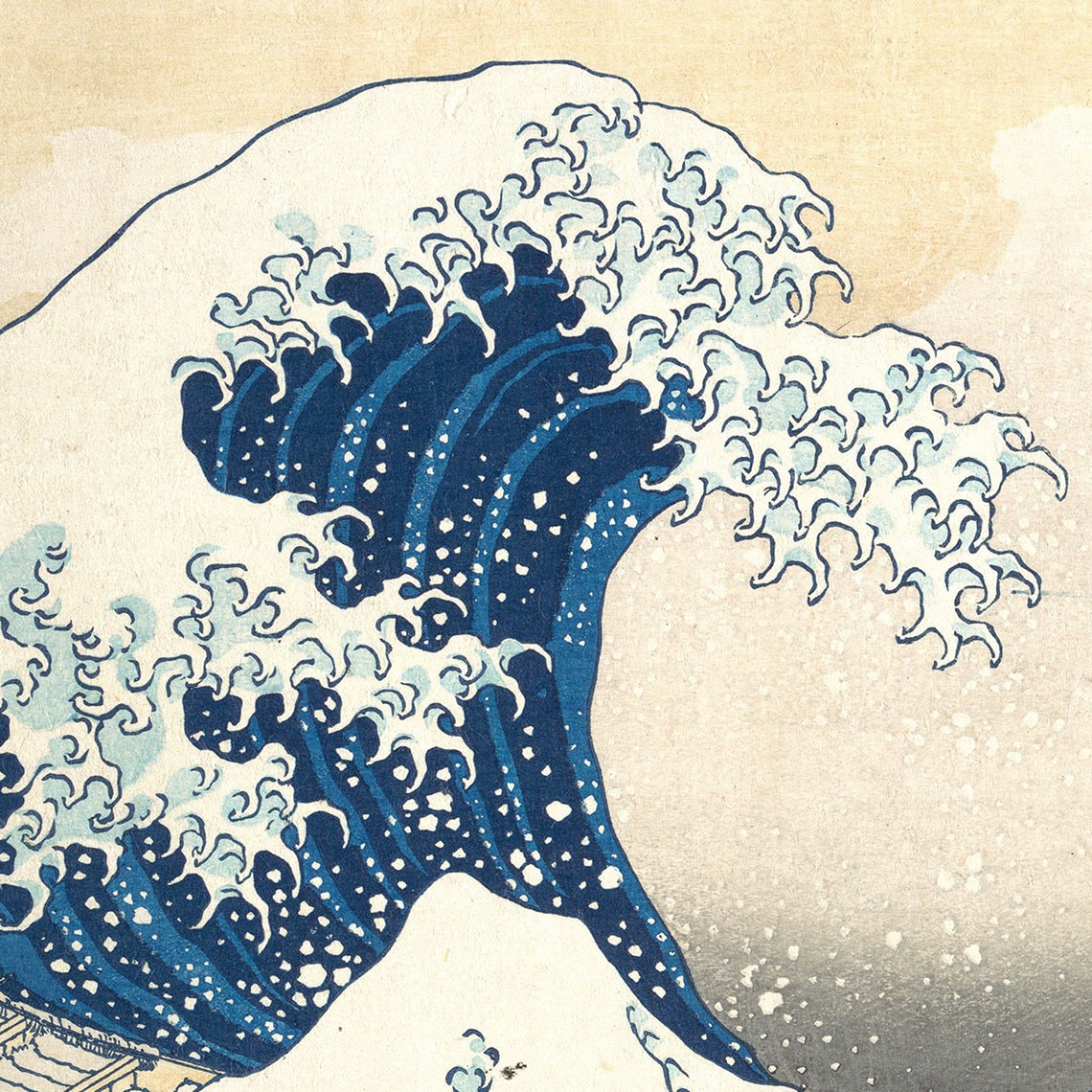 Tsunami Japanese Painting Print | Hokusai Canvas | the Great Wave off ...