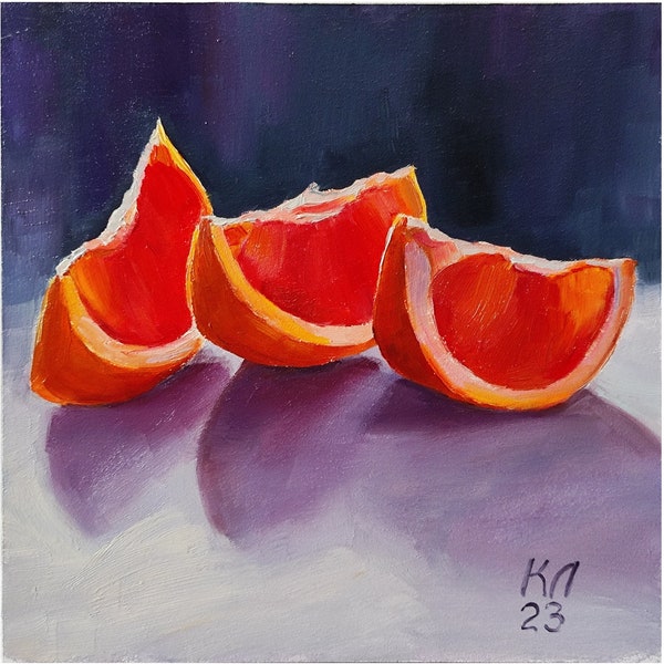 Grapefruit Painting - Etsy