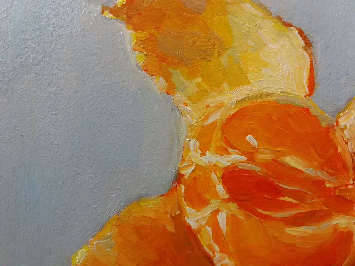 Tangerines Still Life: Vintage Oil Painting Art Poster (digital ...