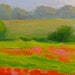 Poppy Field Oil Painting, Summer Landscape 15.7 X 19.7 In - Etsy