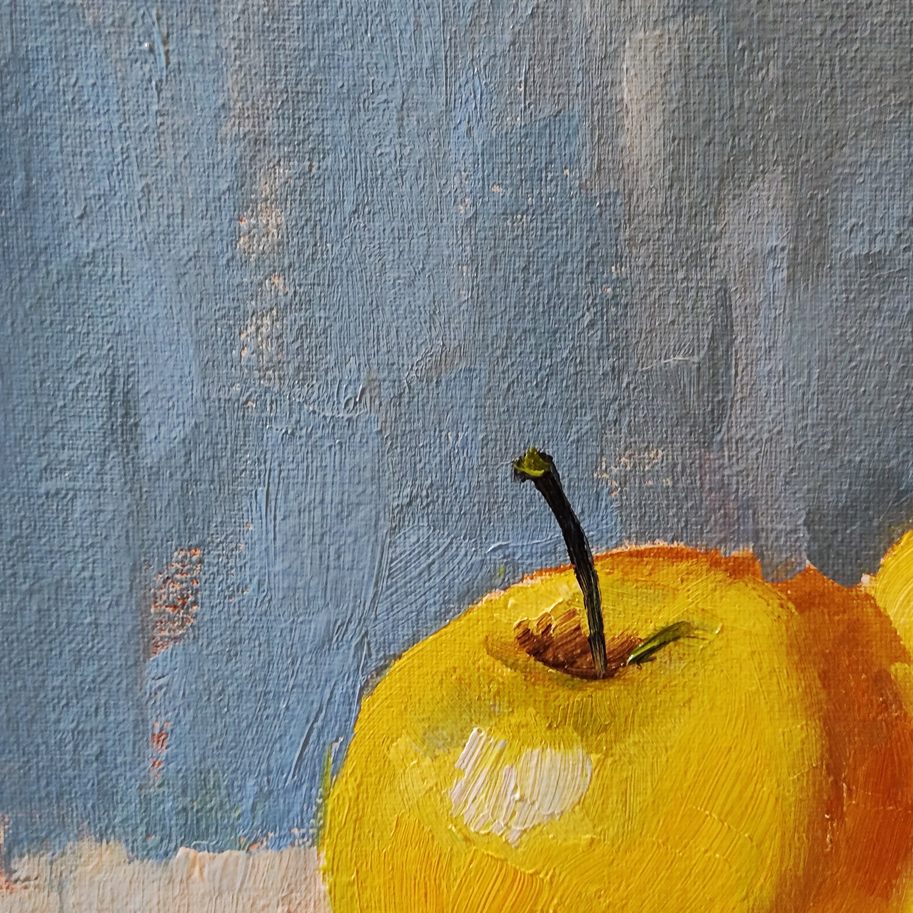 Apple Still Life, Oil Painting on Canvas Board, Original Painting With ...