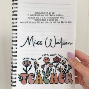 Personalised "important Teacher Notes" A5 Notebook, Thank You Gifts for ...