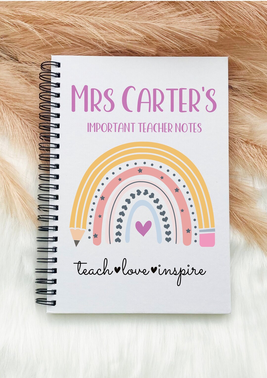 Personalised "important Teacher Notes" A5 Notebook, Thank You Gifts for ...