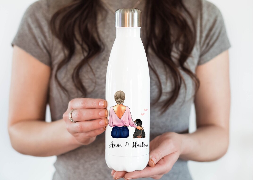 Customisable Dog Mum Water Bottle, Dog Owner Gifts - Etsy