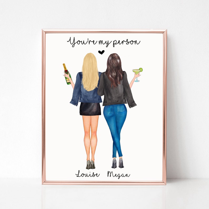 Personalised Best Friend Print - Etsy Australia