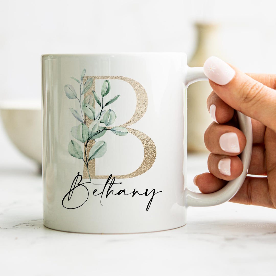 Personalised Initial Name Mug for Her - Etsy UK