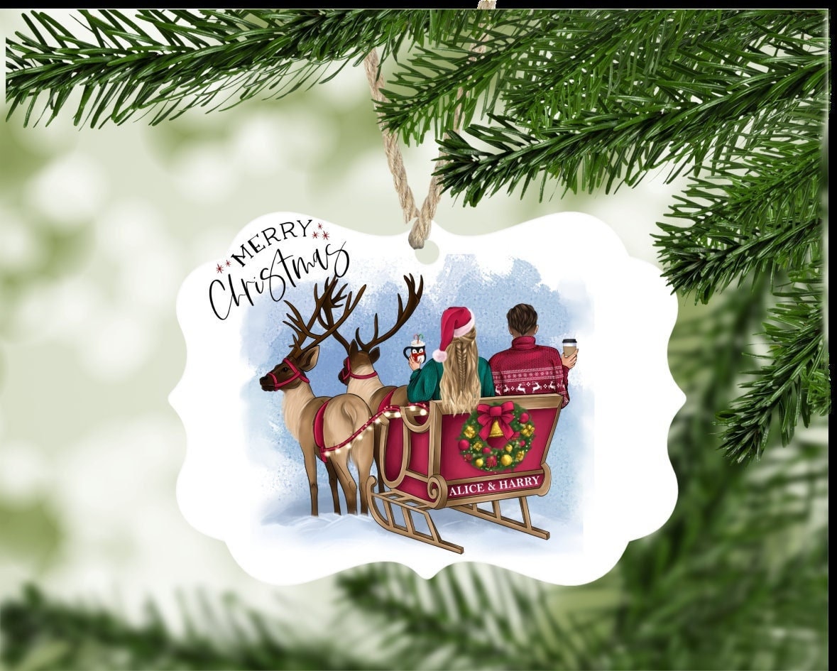 Christmas Bauble For Couple, Best Friend Christmas Ornament Designed ...