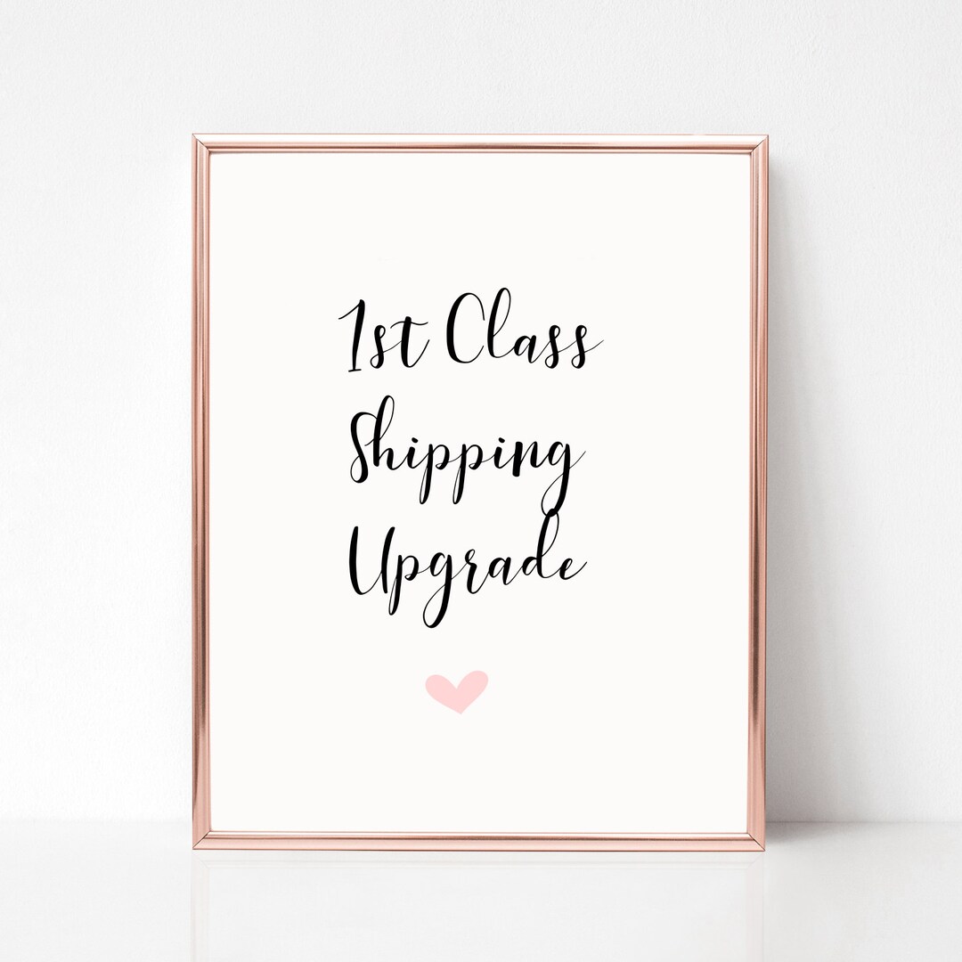 First Class Shipping Upgrade - UK Only - Etsy
