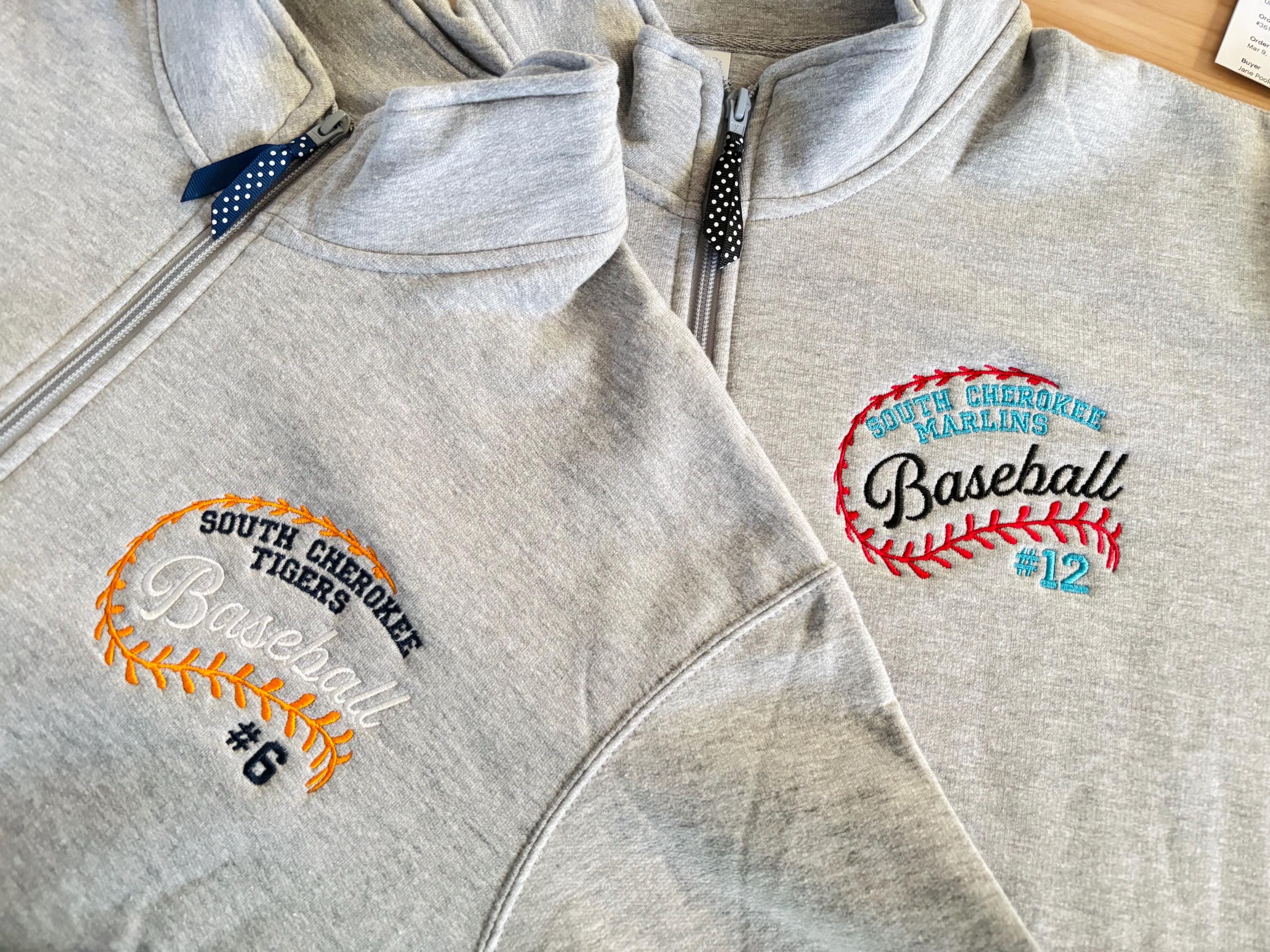 Custom Baseball Pullover: Personalized Team Colors 1/4 Zip Sweatshirt ...