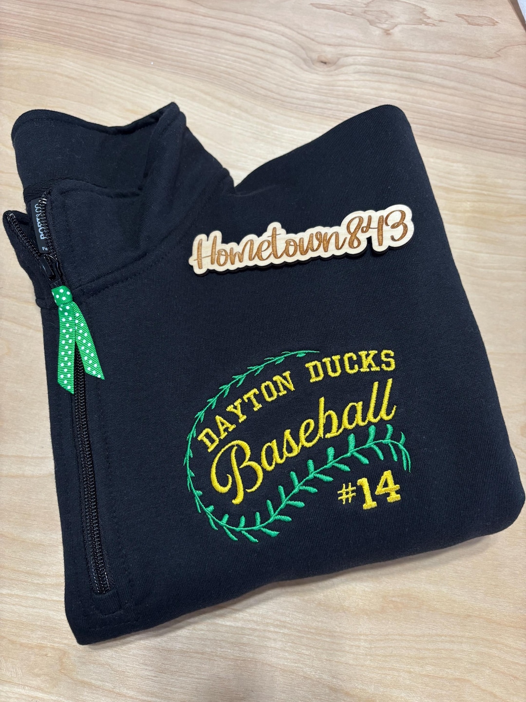 Custom Baseball Pullover: Personalized Team Colors 1/4 Zip Sweatshirt ...