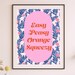 Watercolor Peach Greeting Card Printable 7x5 Inches You're Peachy ...