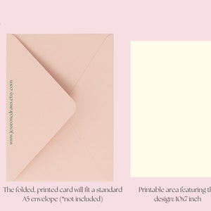 Watercolor Peach Greeting Card Printable 7x5 Inches You're Peachy ...