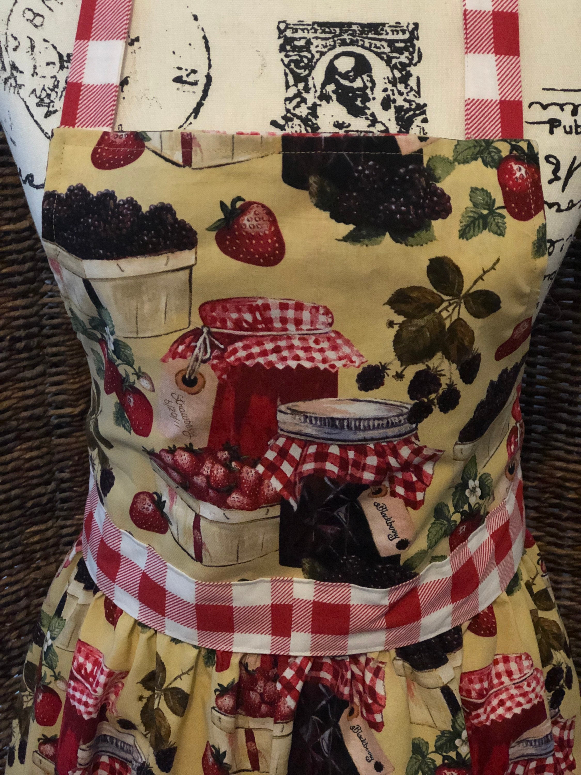 Retro Apron with adjustable neck ties - Etsy.de