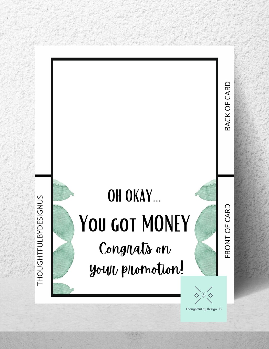 Instant Download Congrats Card, Card for Promotion Printable, Printable ...