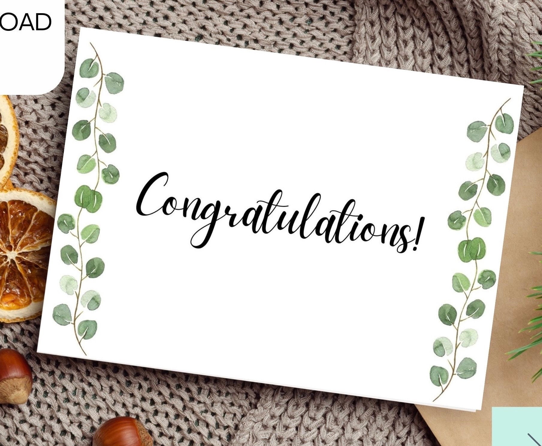 Instant Download Congratulations Card Printable Congrats Card Digital ...