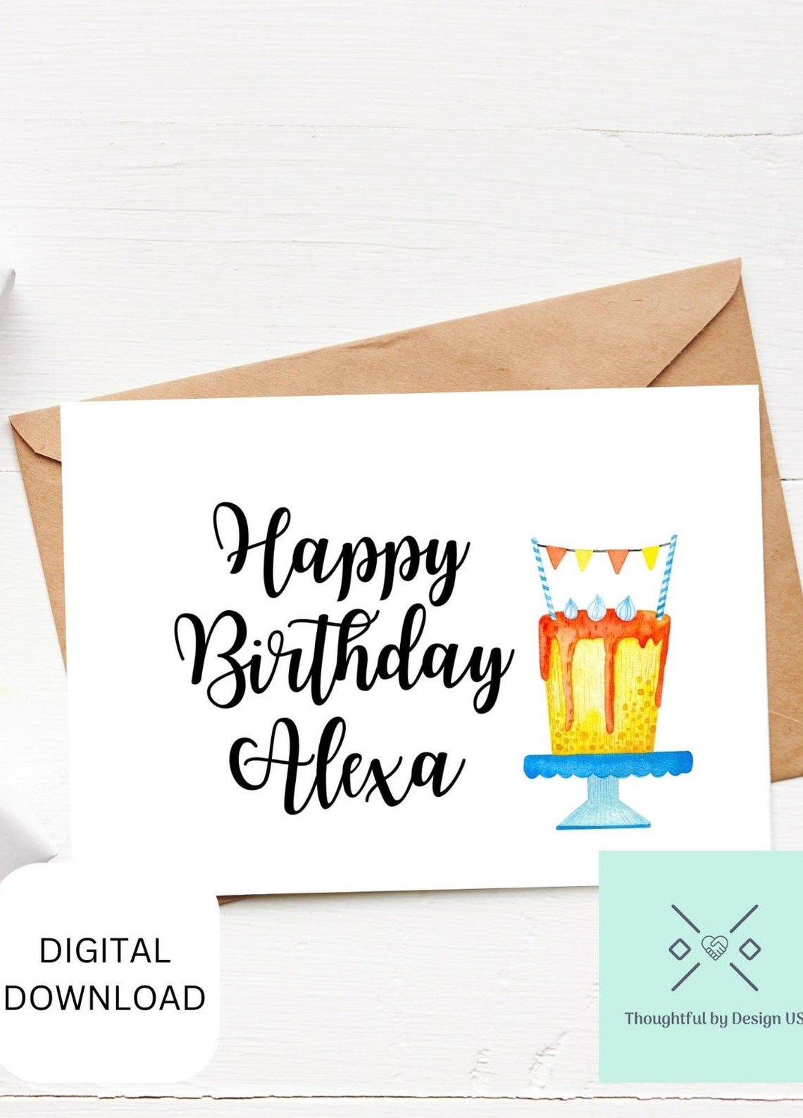 Personalized Printable Birthday Card Customizable Printable Birthday ...