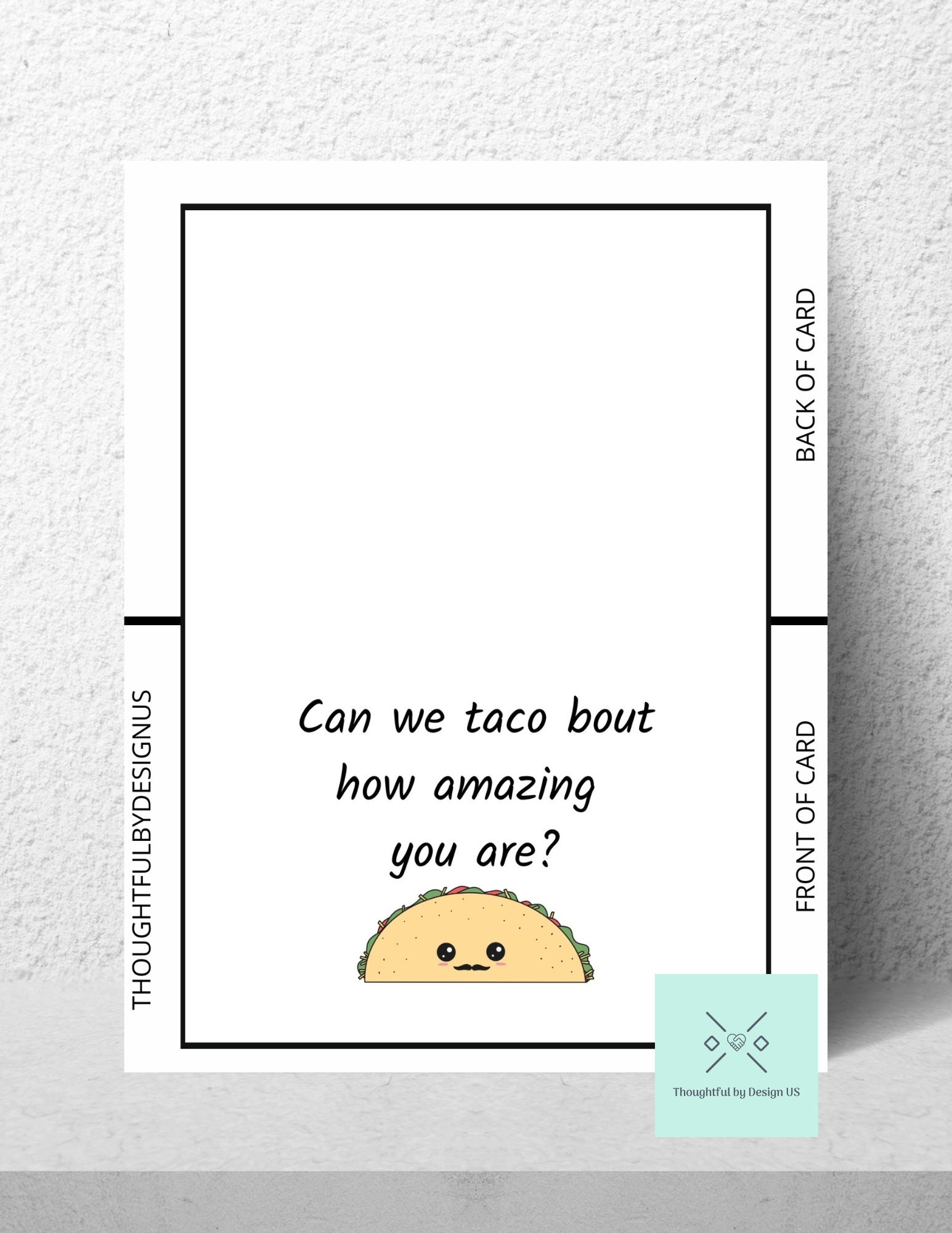 Instant Download Couples Card, Printable Couples Card, Cute Taco Card ...