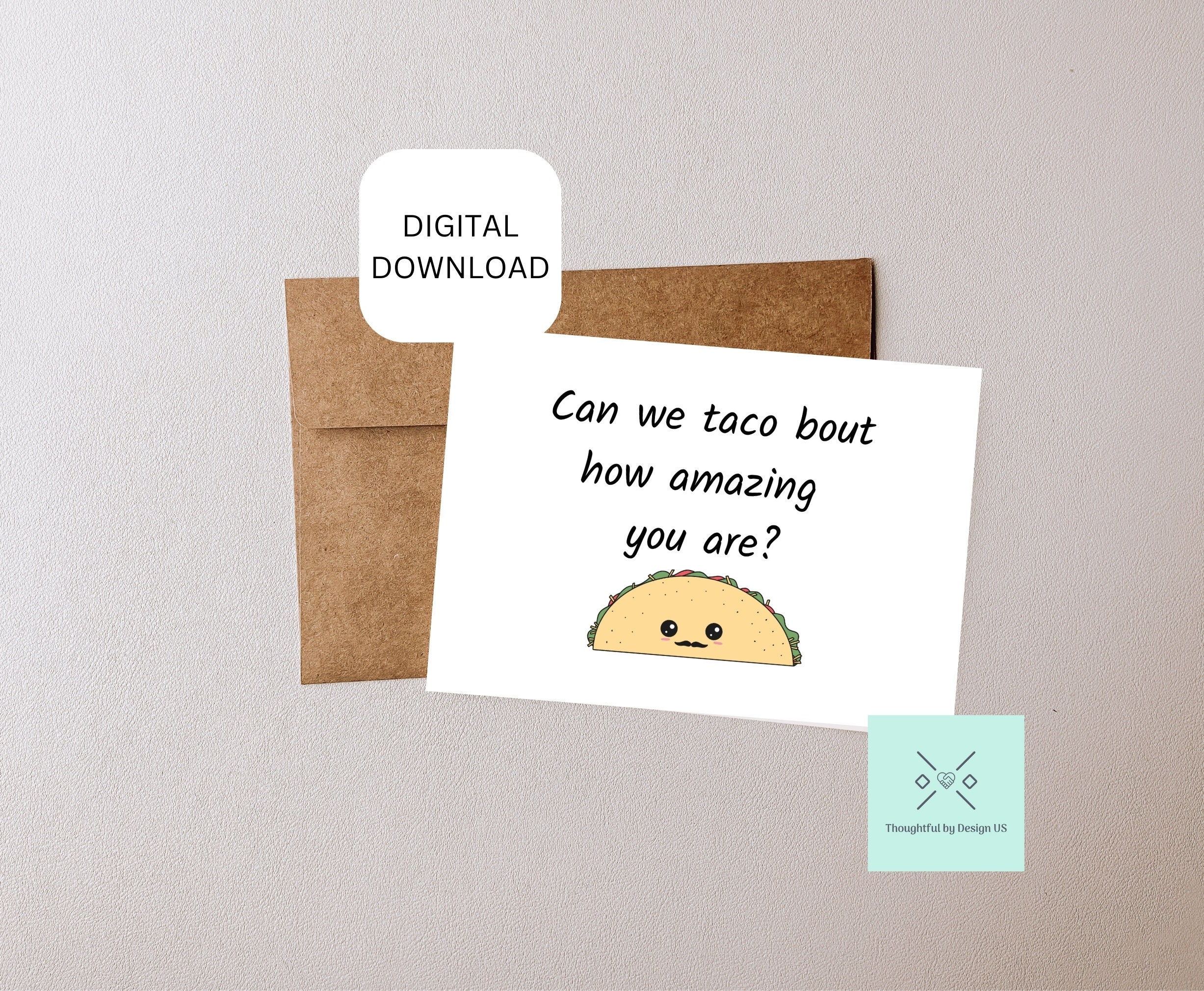 Instant Download Couples Card, Printable Couples Card, Cute Taco Card ...