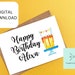 Personalized Printable Birthday Card Customizable Printable Birthday ...