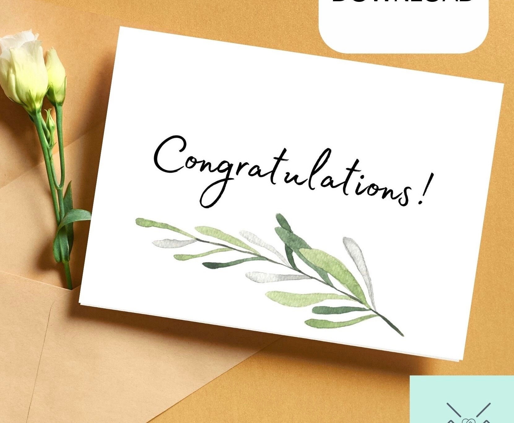 Instant Download Congratulations Card, Printable Congratulations Card ...