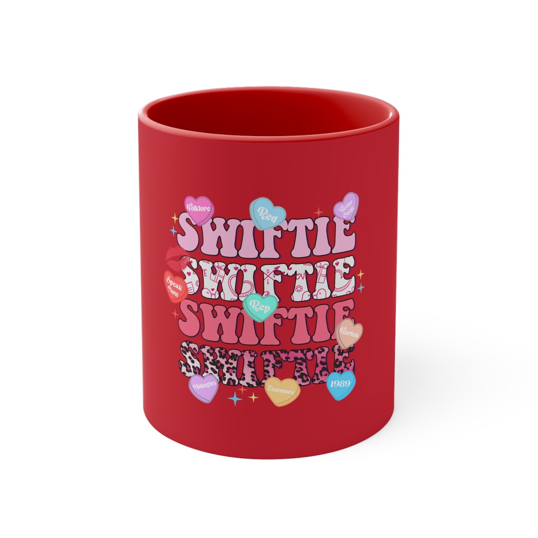 Swiftie Red Accent Coffee Mug, 11oz - Etsy